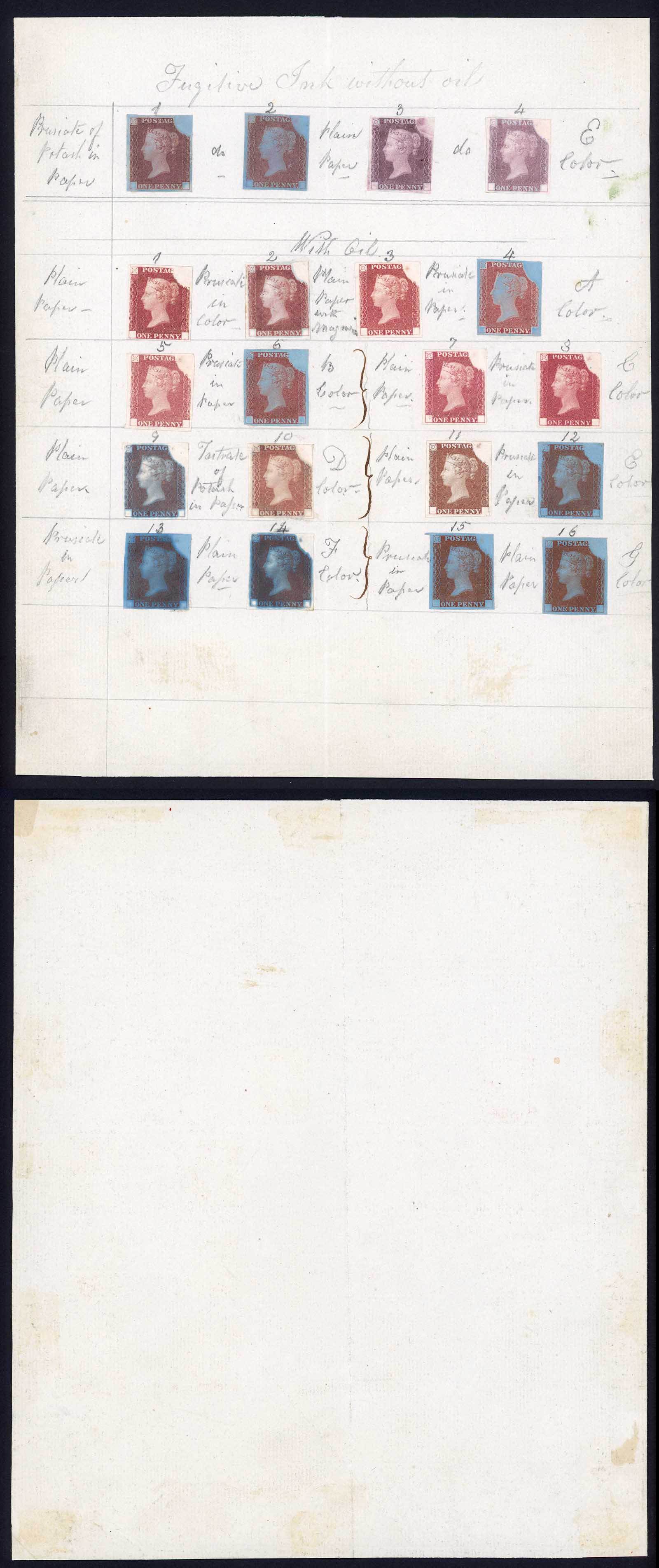 SGDP20 1840 (August) 1d Rainbow Trial Presentation Sheet of 20 – Mark ...