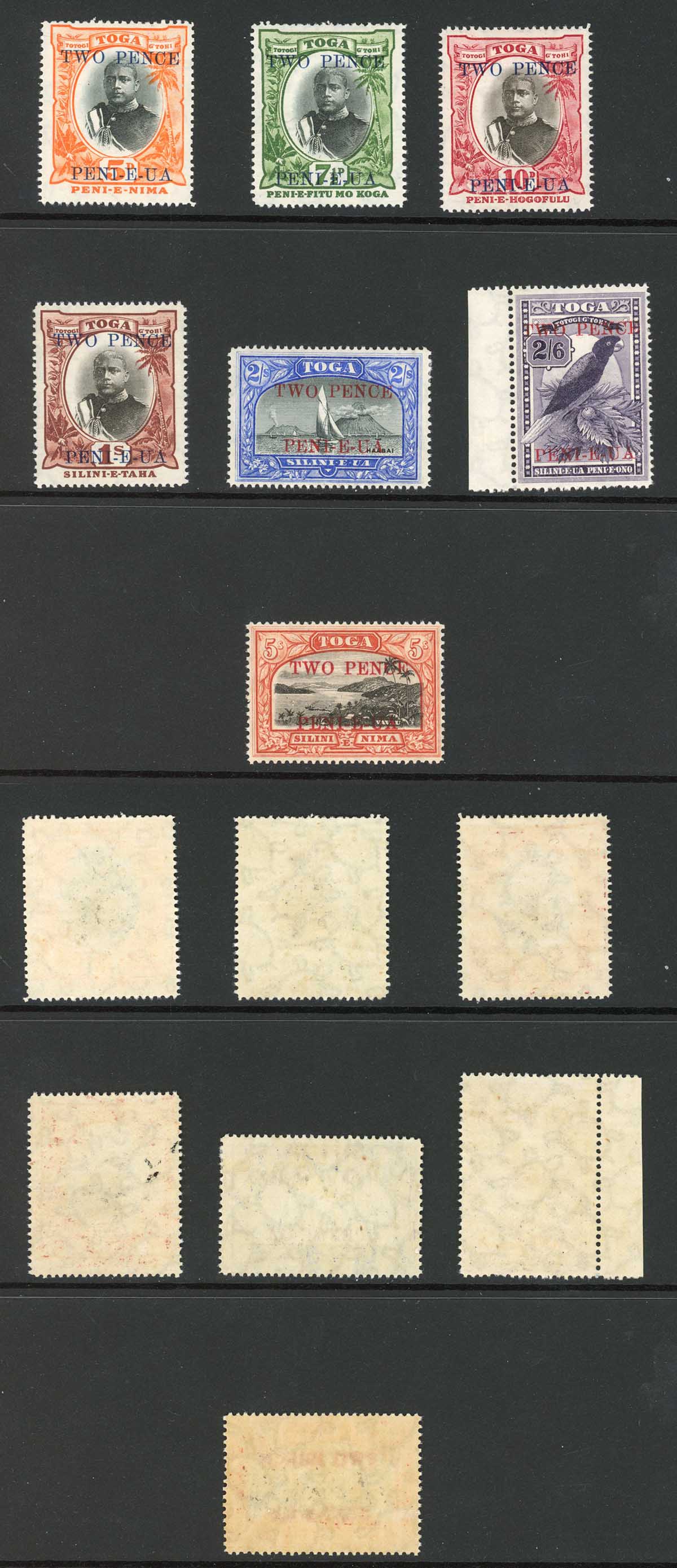 Tonga SG64/70a Set of 7 M/M Cat 180 pounds – Mark Bloxham Stamps Ltd