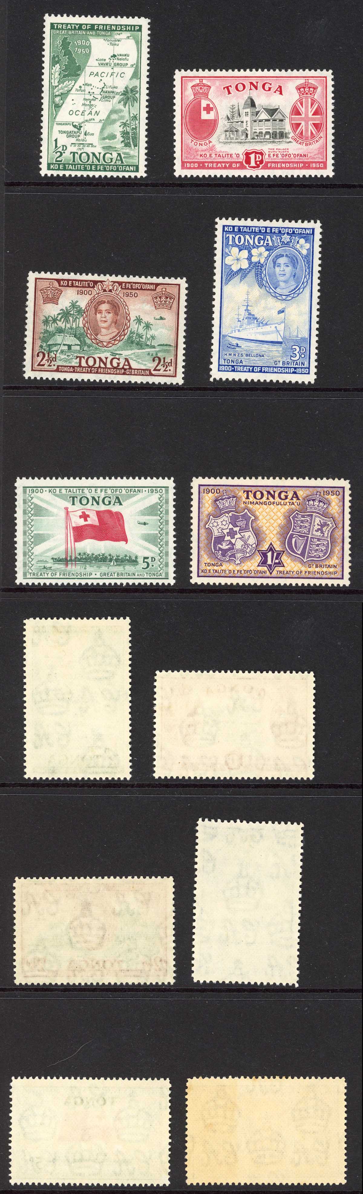 Tonga SG95/100 Treaty of Friendship Set U/M Cat 20 pounds – Mark ...