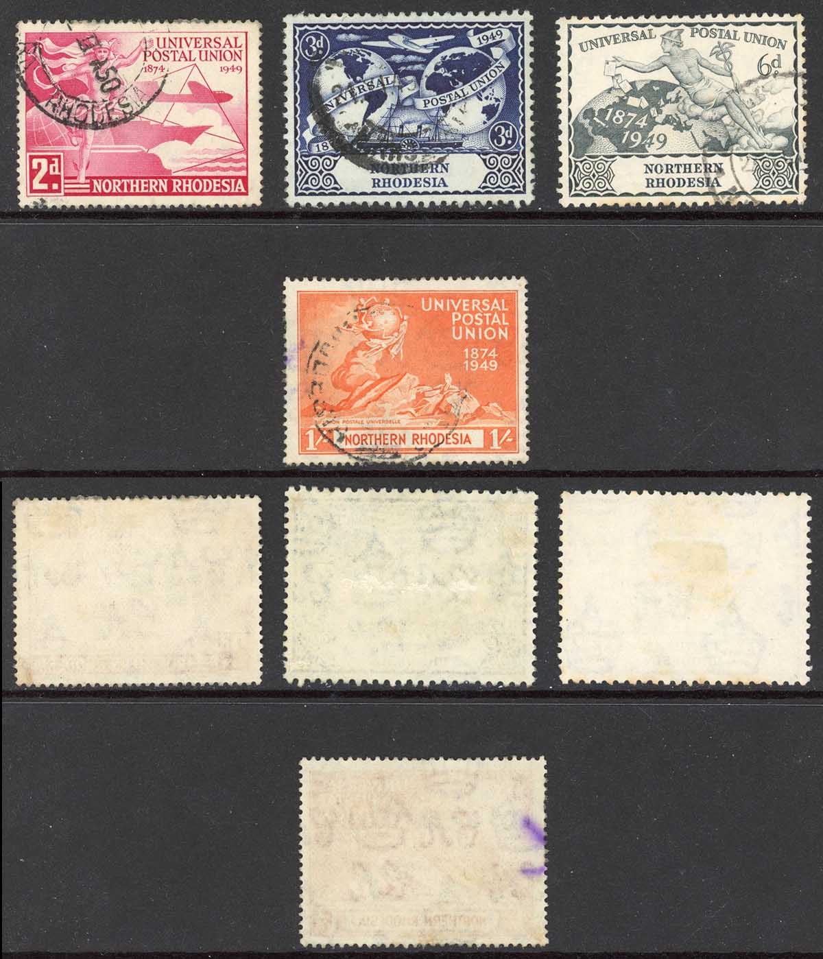 Northern Rhodesia SG54/8 Cecil Rhodes set used Cat 20 pounds – Mark ...
