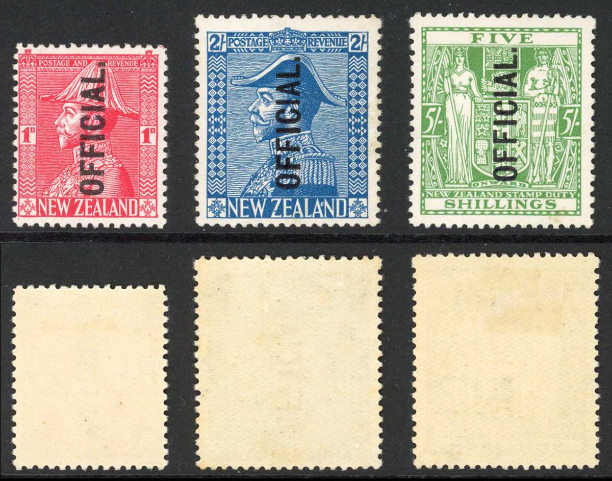 New Zealand SGO111/3 1927 Set of 3 M/M Cat 475 pounds – Mark Bloxham ...