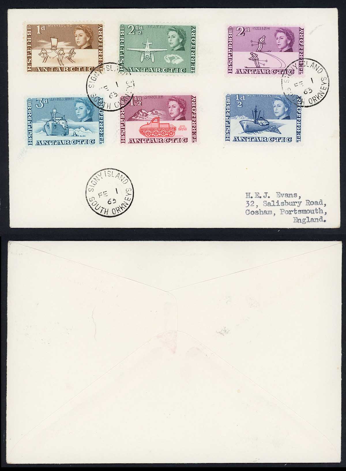 BAT 1963 set to 3d on cover used from Signy Island – Mark Bloxham ...