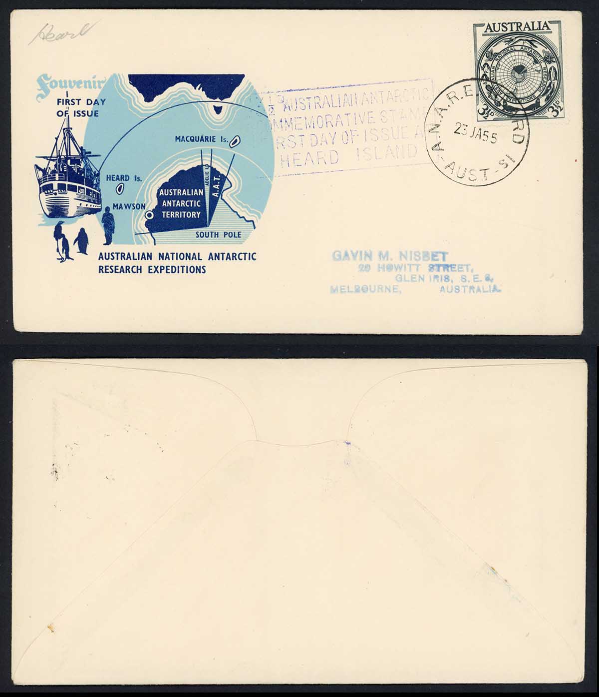 Australia HEARD Island CDS on an First Day cover – Mark Bloxham Stamps Ltd