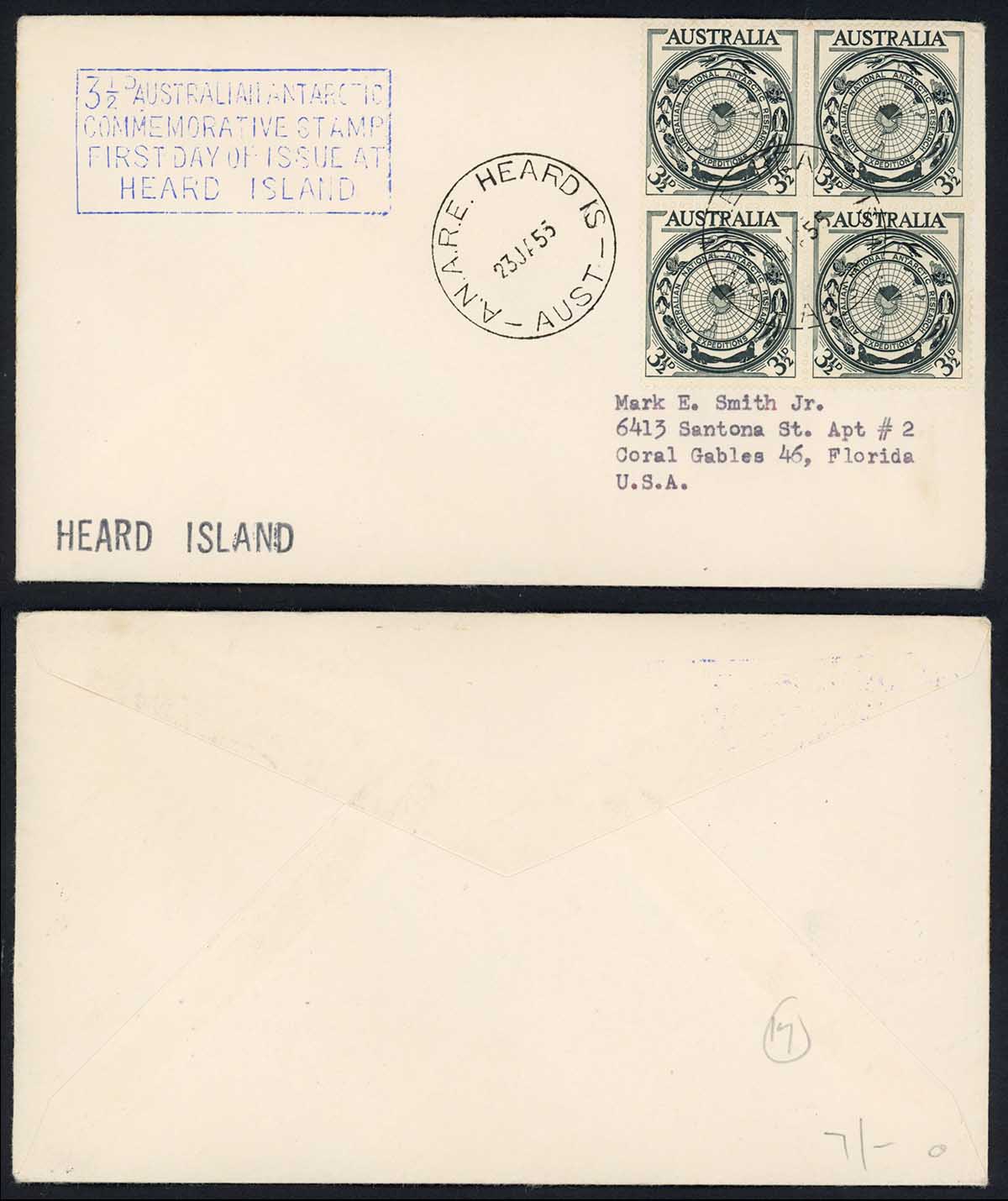 Australia HEARD Island CDS on an First Day cover – Mark Bloxham Stamps Ltd