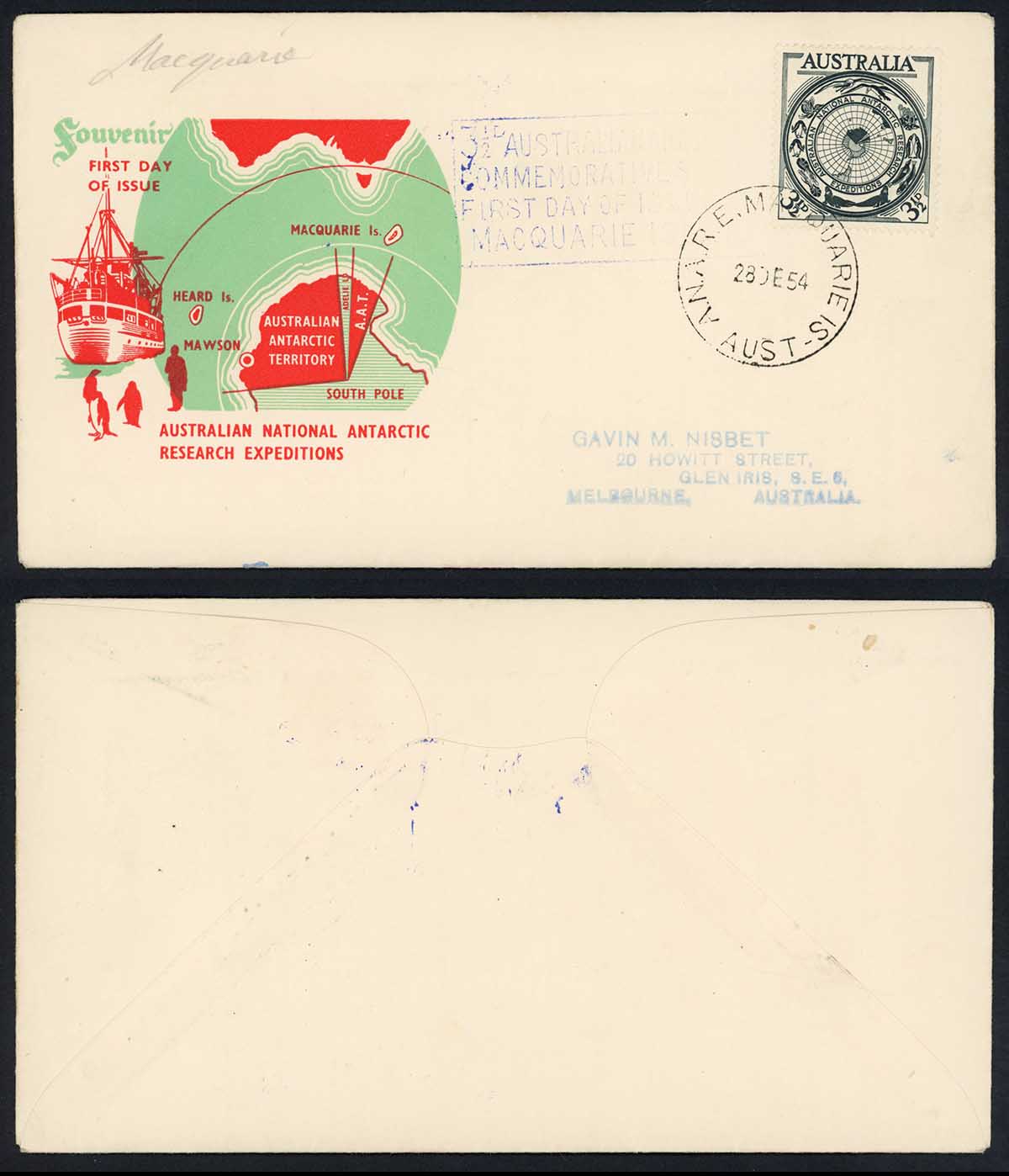 Australia HEARD Island CDS on an First Day cover – Mark Bloxham Stamps Ltd