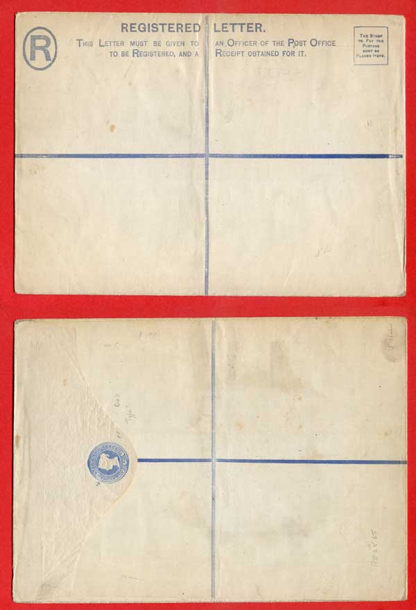 RP13 QV 2d Blue Registered Envelope Size I Mint – Mark Bloxham Stamps Ltd
